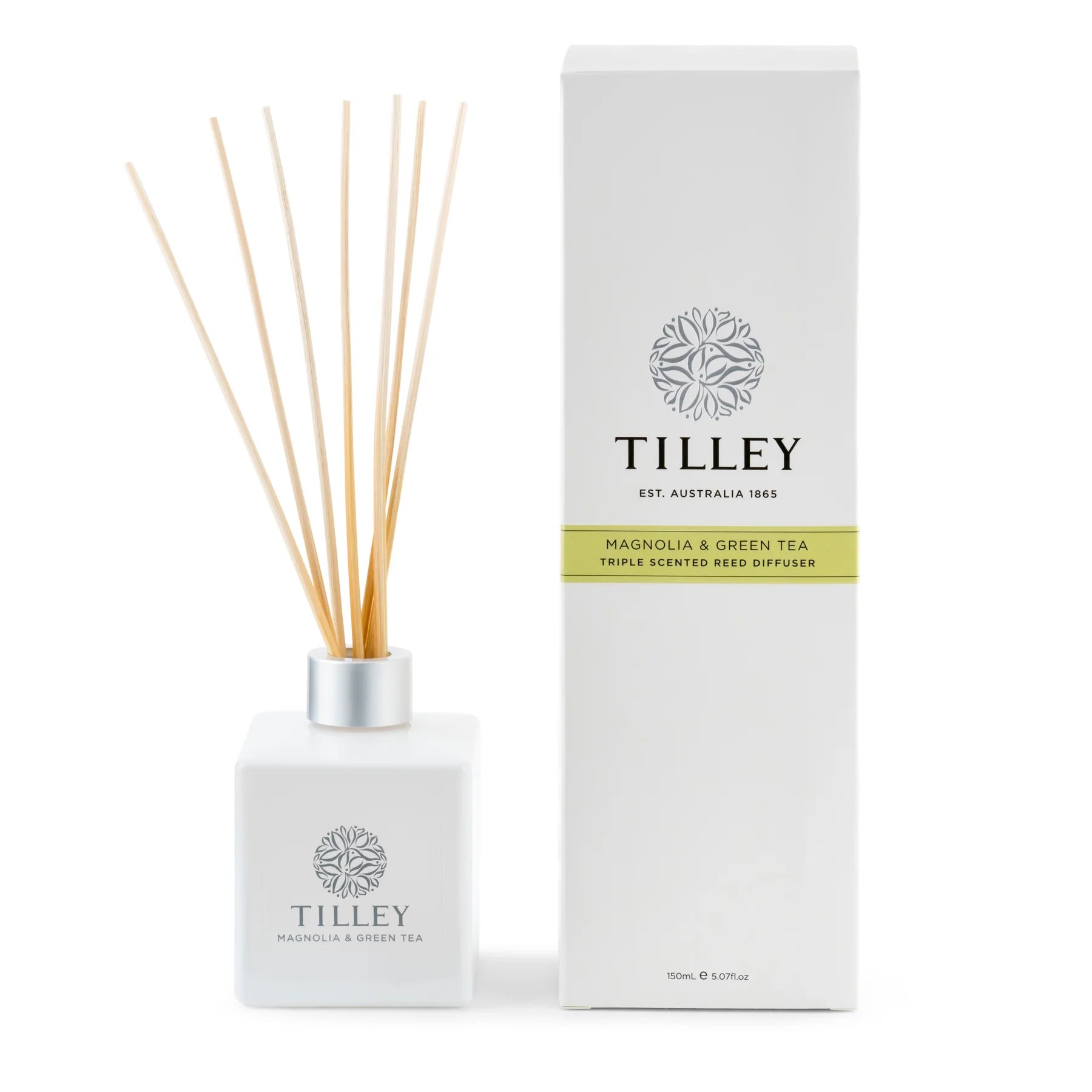 Tilley Classic White Reed Diffuser 150ml Magnolia & Green Tea – Bartan ...