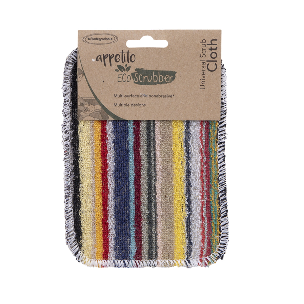 Appetito Eco Scrubber Universal Scrub Cloth 12 X 16.5cm - 4 Asst ...